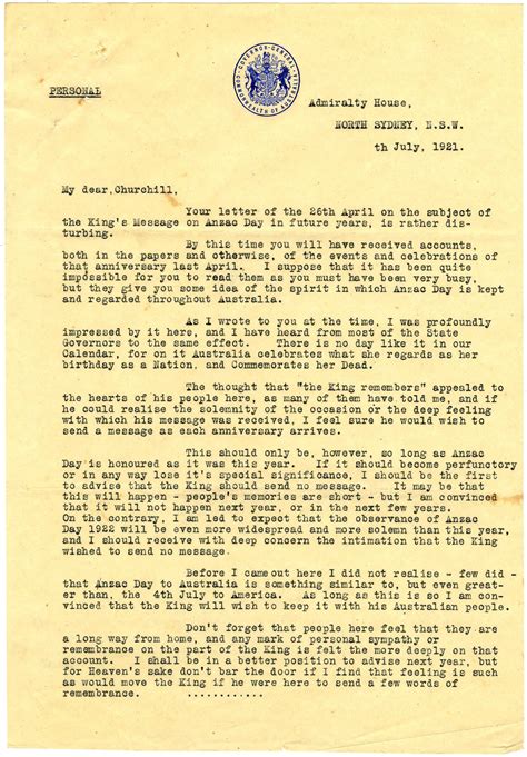 The King Remembers Anzac Day Messages Stories From The Archives