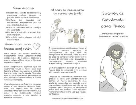 Examen De Conciencia Para Niños Pdf Para Imprimir Catholic
