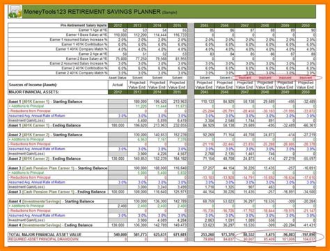 Retirement Spreadsheet Template For Retirement Calculator Excel Spreadsheet India Savings Income