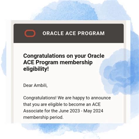 Oracleaceprogram Oracle Ambili T