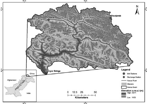 Location Map Of Hunza Basin Download Scientific Diagram