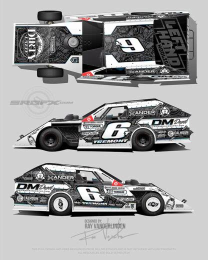 The Ultimate Ump Dirt Modified Template School Of Racing Graphics
