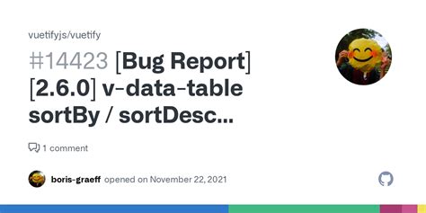 Bug Report 260 V Data Table Sortby Sortdesc Attributes Are Not Reset Correctly · Issue