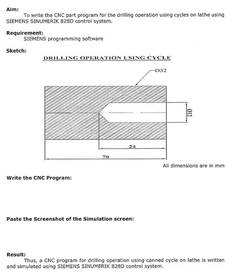 Solved Aim To Write The CNC Part Program For The Drilling Chegg