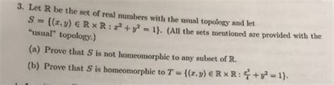 solved 3 let r be the set of real numbers with the usual