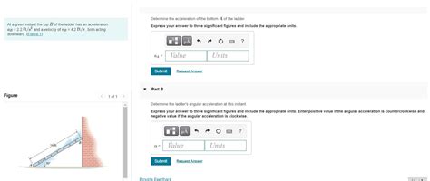 Solved Determine The Acceleration Of The Bottom A Of The