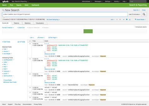 Screen Shot Of Splunk Enterprise Or Splunk Cloud Platform Search App Showing Search Results