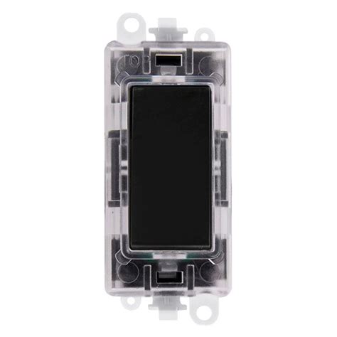 Click GridPro Black AX Intermediate Switch Module With Blue LED Indicator UKES