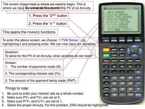 ppt using financial functions in excel or a ti 83 to solve tvm