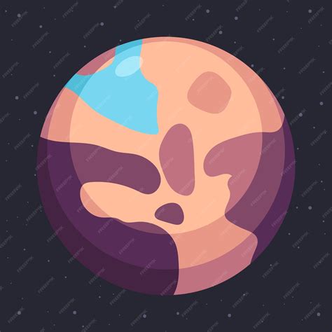 Pluton Planète Vector Cartoon Illustration Isolé Sur Fond Vecteur Premium