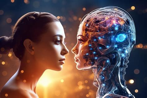 Premium Ai Image Robotics Or Ai Artificial Intelligence Connecting Interaction With Humanchat