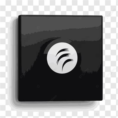 Tombol Sensor Iot Vektor Putih Hitam Ikon Ff Hitam Sederhana Dengan Latar Belakang Putih