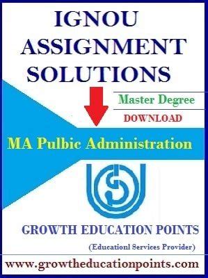 MPA IGNOU SOLVED ASSIGNMENT हनद मडयम