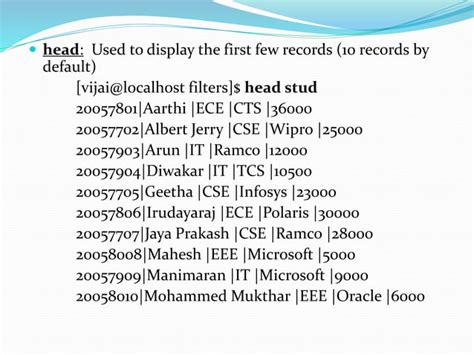 Basic Unix Commands Pptx