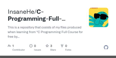 C Programming Full Course For Free By Bro Codereadmemd At Main · Insanehec Programming Full