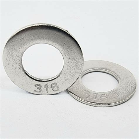 Flat Washers 316 M14 Box Of 100 Mister Stainless