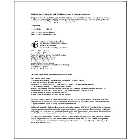 قیمت و خرید کتاب Algorithmic Thinking 2nd Edition اثر Daniel Zingaro
