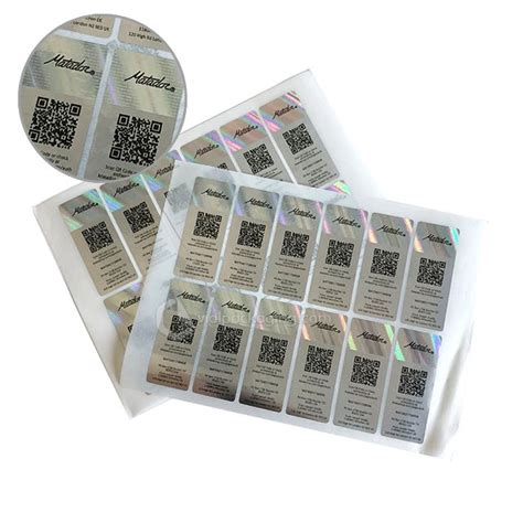VPHSS 13 Scan QR Code Sticker With 2D Security Effect Vial Packaging