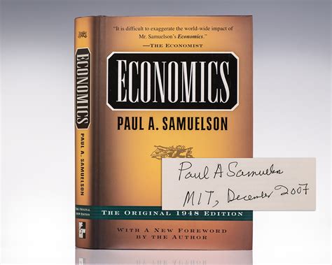Economics Paul Samuelson First Edition Signed