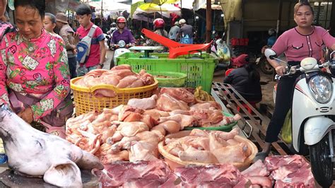 Daily Cambodian Activities In Local Market Youtube