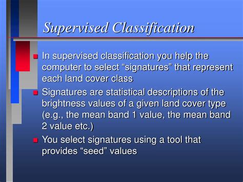 Ppt Introduction To Classification Of Remotely Sensed Imagery
