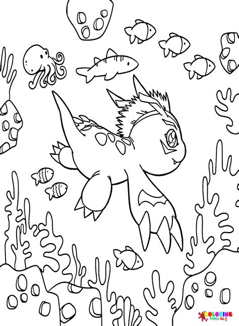 Digimon Coloring Pages Coloringpagesonly Com