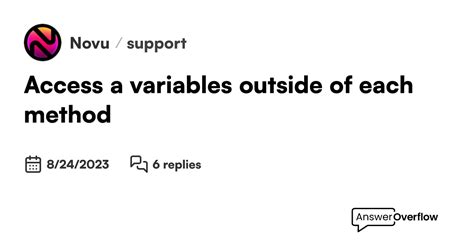 Access A Variables Outside Of Each Method Novu