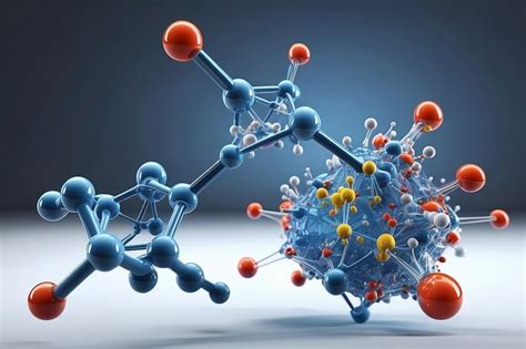 Premium Photo Molecular Modeling 3d Simulation In Medical Hitech