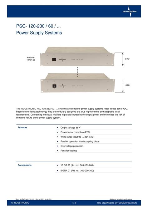 Power Supply System Industronic