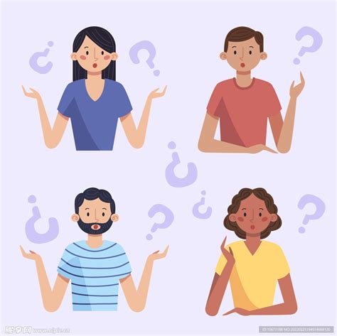 提问的人 设计图 卡通设计 广告设计 设计图库 昵图网