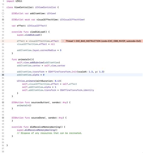 Ios Visualeffectview In Swift And Xcode9 Stack Overflow