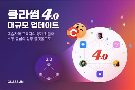 클라썸 40 대규모 업데이트 학습자와 교육자의 경계 허물어 소통 중심의 성장 플랫폼된다” By Classum