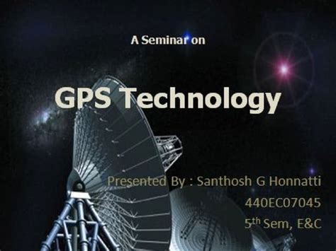 Presentation On Gps Global Positioning System Pptx