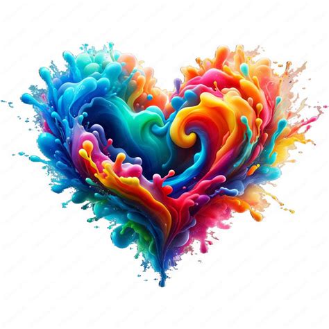 Colorful Heart Clipart Bundle Vibrant Love Art Designs Digital