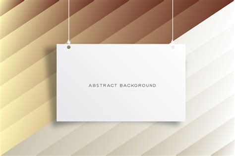 현실적인 교수형 빈 광고 모형입니다 추상적인 모양 개념 디자인 배경 추상적인 모양 배경입니다 추상적인 트렌디한 색상 배경 벡터 일러스트레이션 스톡 일러스트레이션 0명에 대한