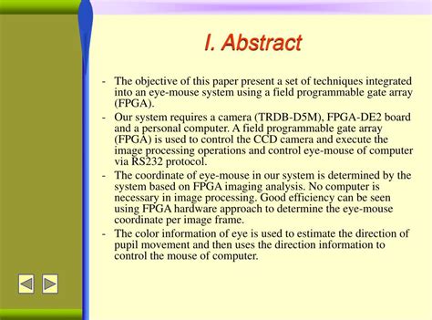 Ppt An Eye Mouse System Using Fpga Powerpoint Presentation Free Download Id1718037