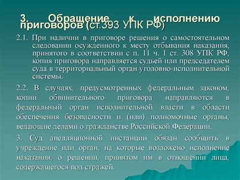 Исполнение приговора презентация онлайн