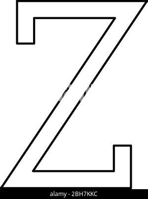 Zeta Greek Symbol Capital Letter Uppercase Font Icon In Circle Round