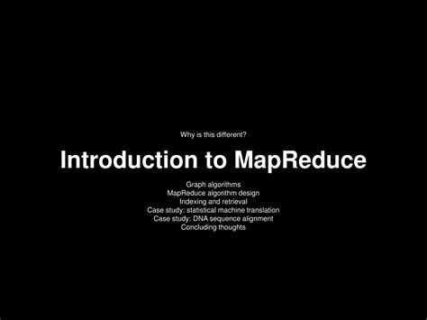 Ppt Data Intensive Text Processing With Mapreduce Powerpoint
