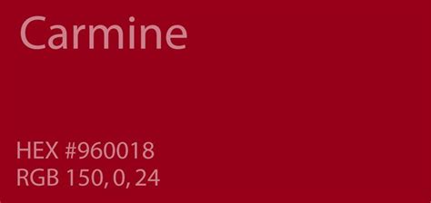 Carmine Red Color Shades Of Red Color Red Colour Palette Shades Of Red