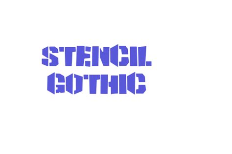 Stencil Gothic Font Free Download Now