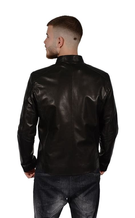 Митрон ЕООД Мъжко яке цвят Черен Размер дреха S 46 МЪЖКИ КОЖЕНИ ЯКЕТА Мъже МЪЖКИ