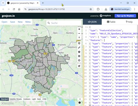 GEOJSON Files prüfen mit geojson io geoObserver