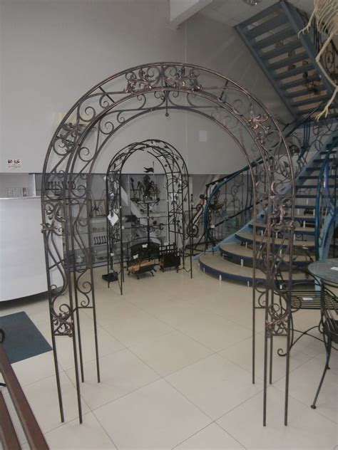 Кованые Арки для цветов - Садовая Арка "Кружево"