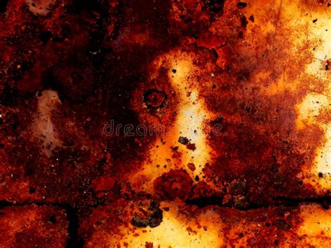 Rusty Iron Fatal Oxidation Of Metals Rust Closeup The Metal Is Rusted Corrosive Rust Stock