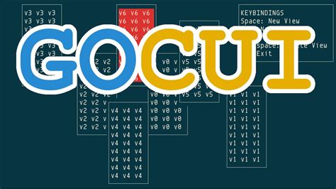 GOCUI Go Console User Interface Examples YouTube