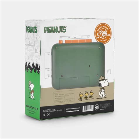 Peanuts Beagle Scouts Retrospekt Cp 81 Portable Cassette Player High Fidelity Vinyl