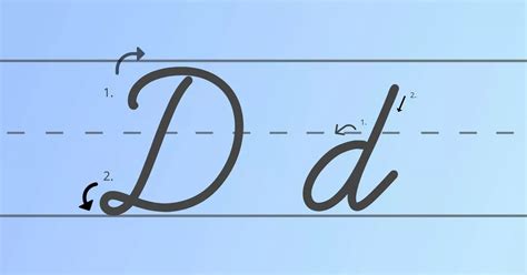 How To Write A D In Cursive New Hutomo