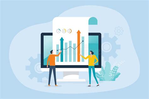 Business Data Analytics Design People Marketing Team Working Stock Illustration Illustration