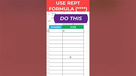 How To Use Rept Formula In Ms Excel Msoffice Viralshort Computer Mstips Youtubeshorts